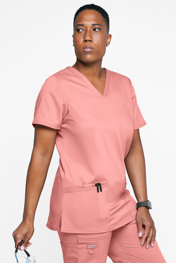 Cherokee Workwear Revolution V-Neck Scrub Top | Fashion Scrubs