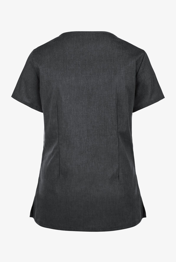 UA Butter-Soft STRETCH Asymmetric Keyhole Scrub Top | Fashion Scrubs