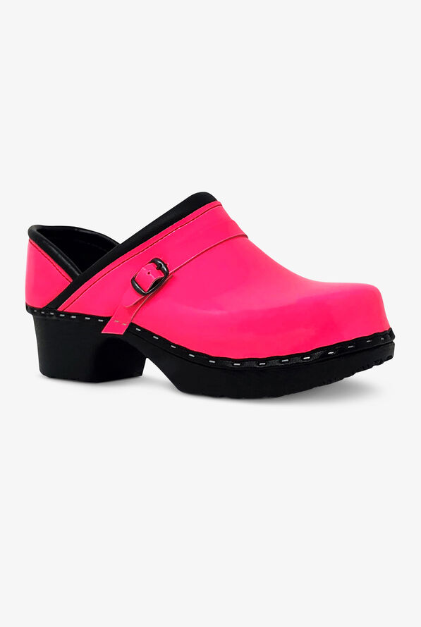 C&C Sweden Women's Paparazzi Pink Patent Leather Nursing Clogs, Nursing ...