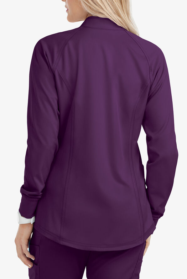Lauderdale by UA Dania Zip Long Sleeved Scrub Jacket, Scrub Jackets