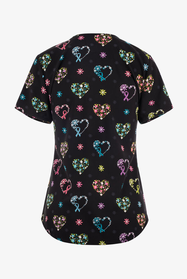 Cherokee Genuine Awareness Care Flor-All Women's 2-Pocket STRETCH V ...