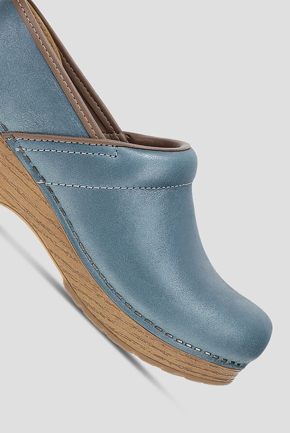 Dansko Women's Professional Blue Metallic, Nursing Clogs