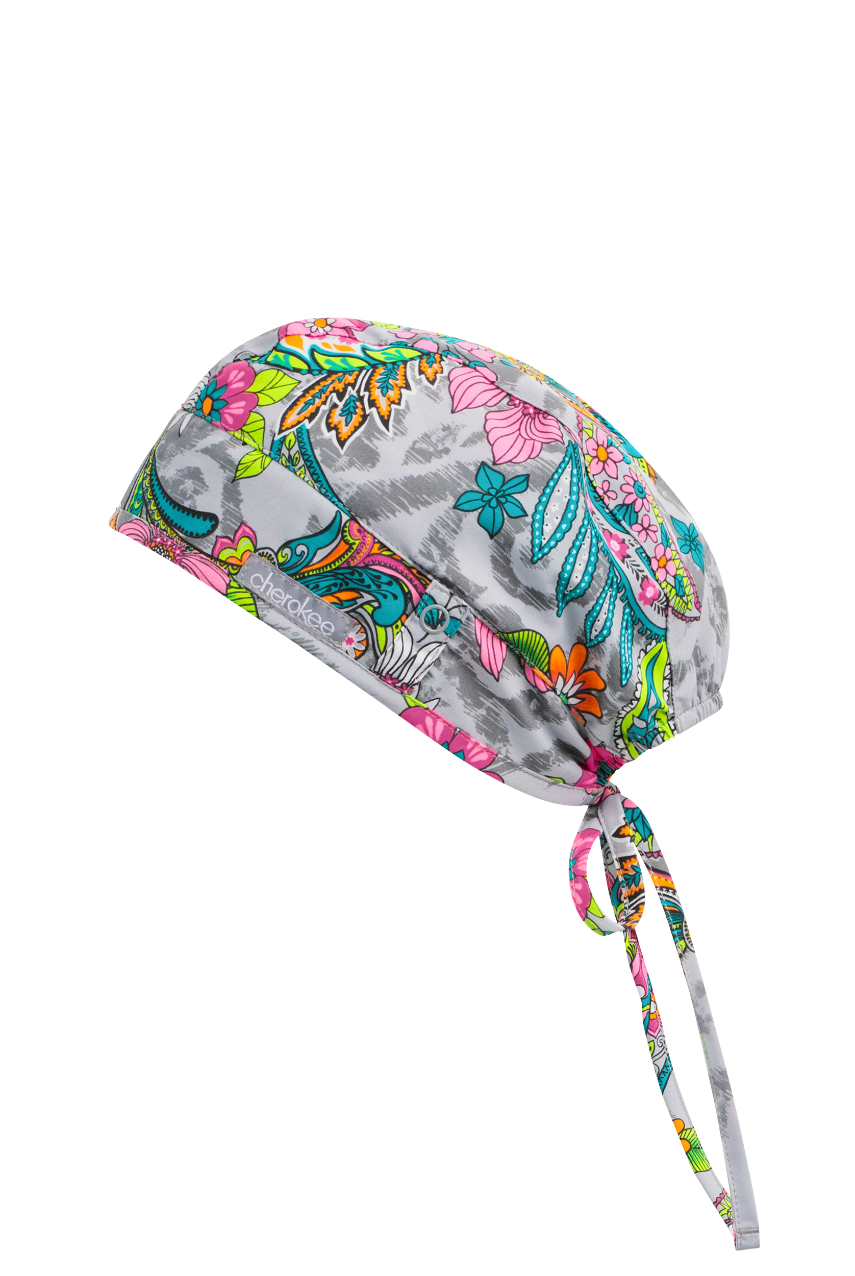 Cherokee Genuine Prints Botanic Bliss Print Scrub Hat, Surgical Caps