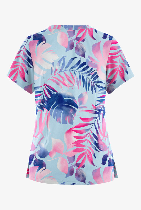 Buttersoft Originals Aloha Floral Breeze Morning Dew Women's 6-Pocket ...