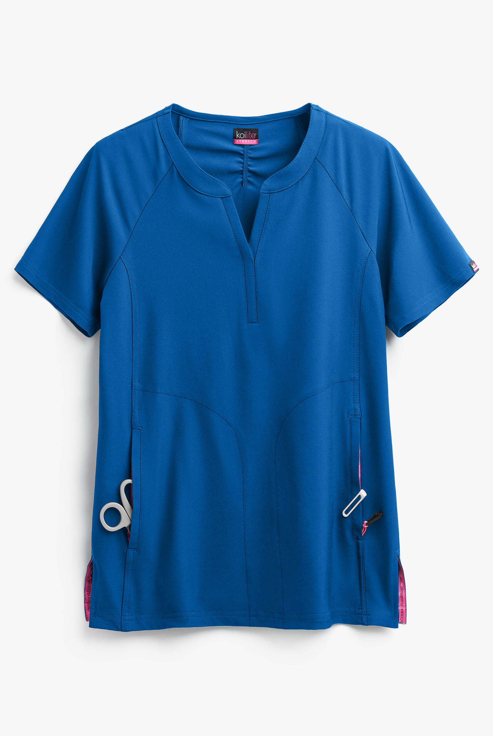 koi Lite Stretch Action Y Neck Scrub Top, Nursing Scrubs
