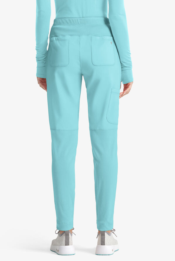 Cherokee Infinity Women's 5-Pocket STRETCH Rib-Knit Detail High-Rise ...