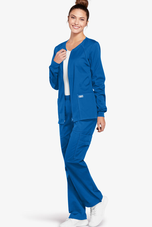 Cherokee Stretch Scrubs Warm-Up Jacket | Cherokee Workwear Scrubs