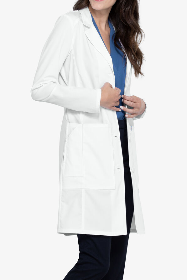 Cherokee Workwear Revolution Tech Women's Button Front Lab Coat , Lab Coats