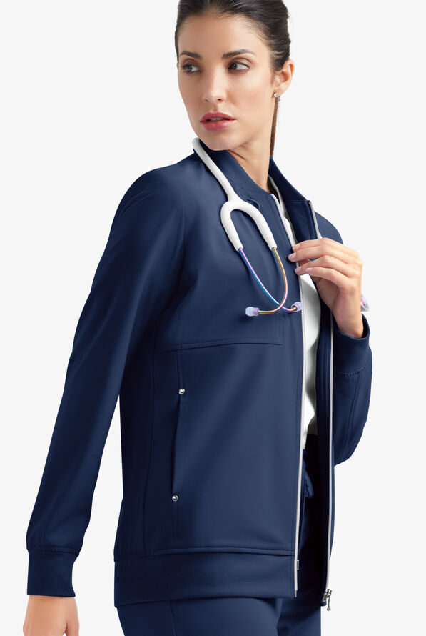 Chaqueta médica Easy STRETCH by Butter-Soft™ Kim con mangas largas y ...