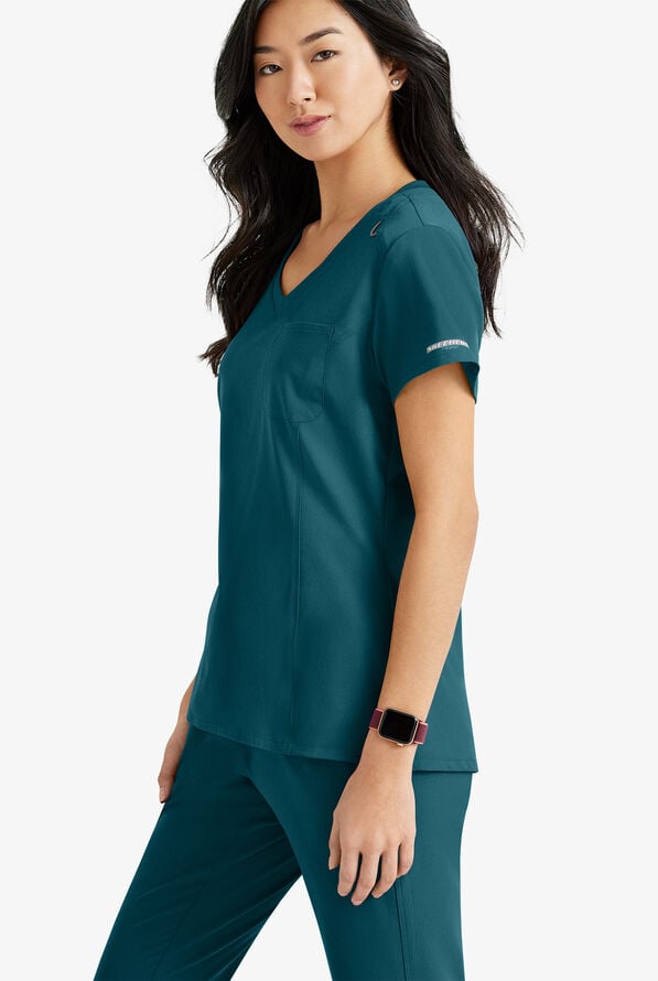 Skechers Dignity Women's 1-Pocket Tuck In Scrub Top | Uniform Advantage