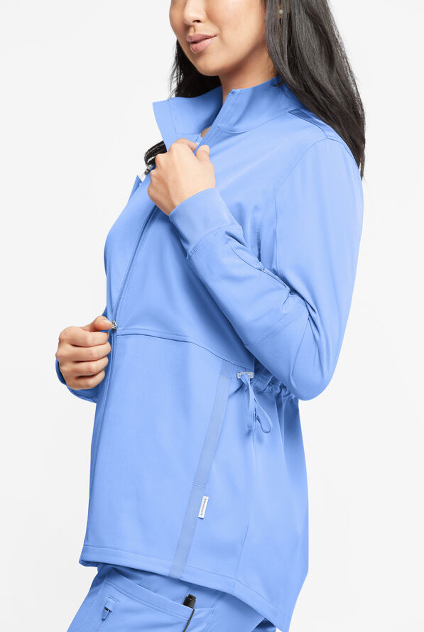 WhisperLite Eris Women's 5-Pocket Zip Front with Adjustable Waist Scrub ...