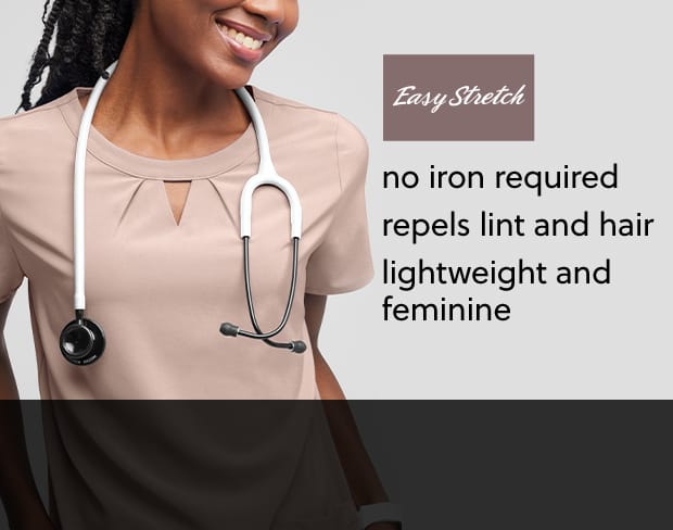 Easy STRETCH by Butter-Soft Halle Ruched Leg Joggers, Stretch Scrubs