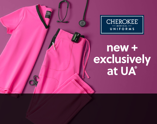 Cherokee Tooniforms Keeping Cute Print Scrub Top, Print Scrubs