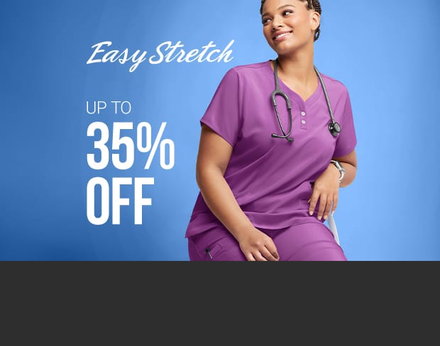 Easy STRETCH Unisex V-Neck Scrub Top, Stretch Scrubs