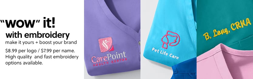 Embroidered Scrubs | Custom Scrubs | Uniformadvantage.com