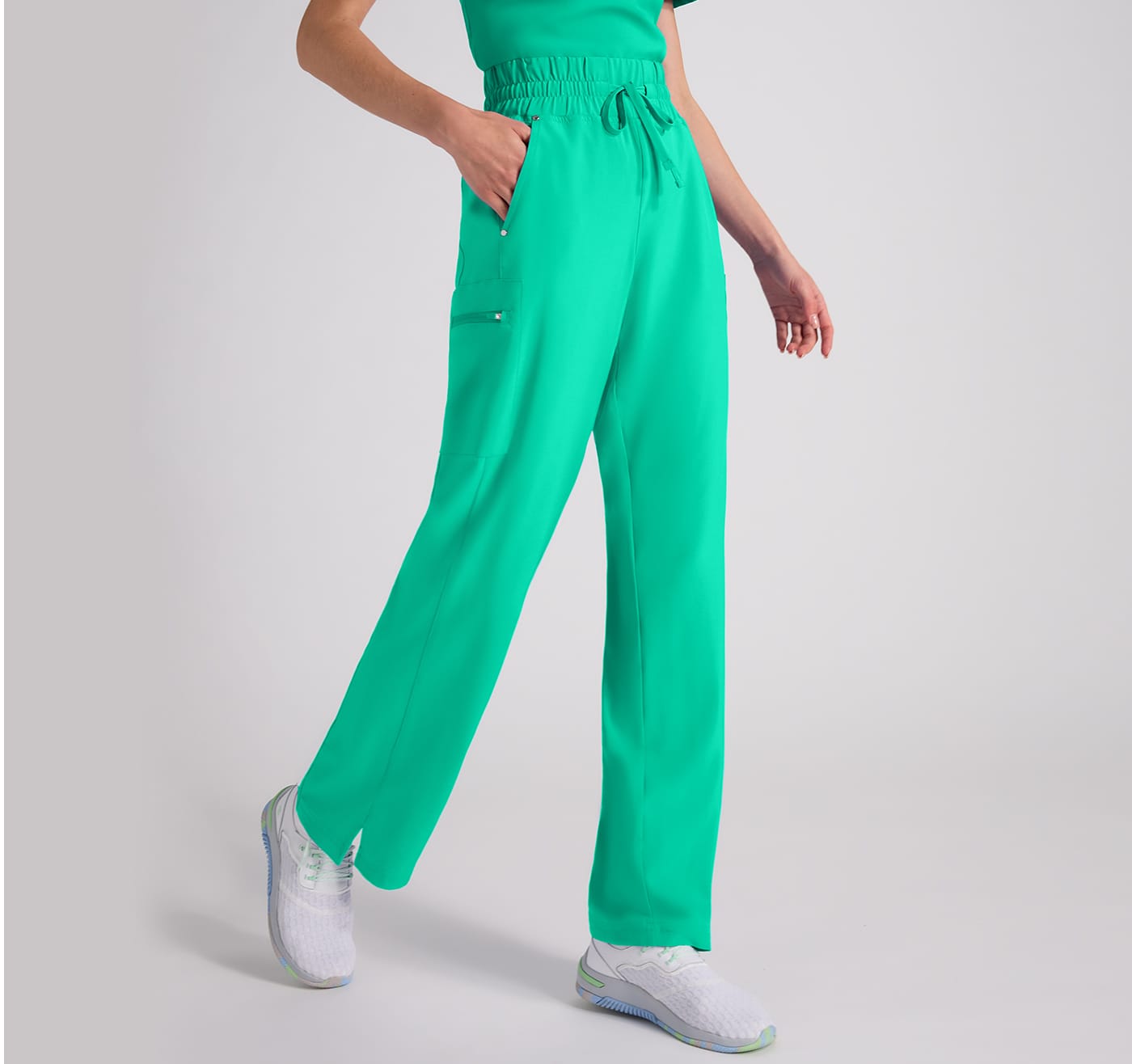 Easy Stretch Ellie 5-pocket High Waisted Wide Leg Scrub Pants